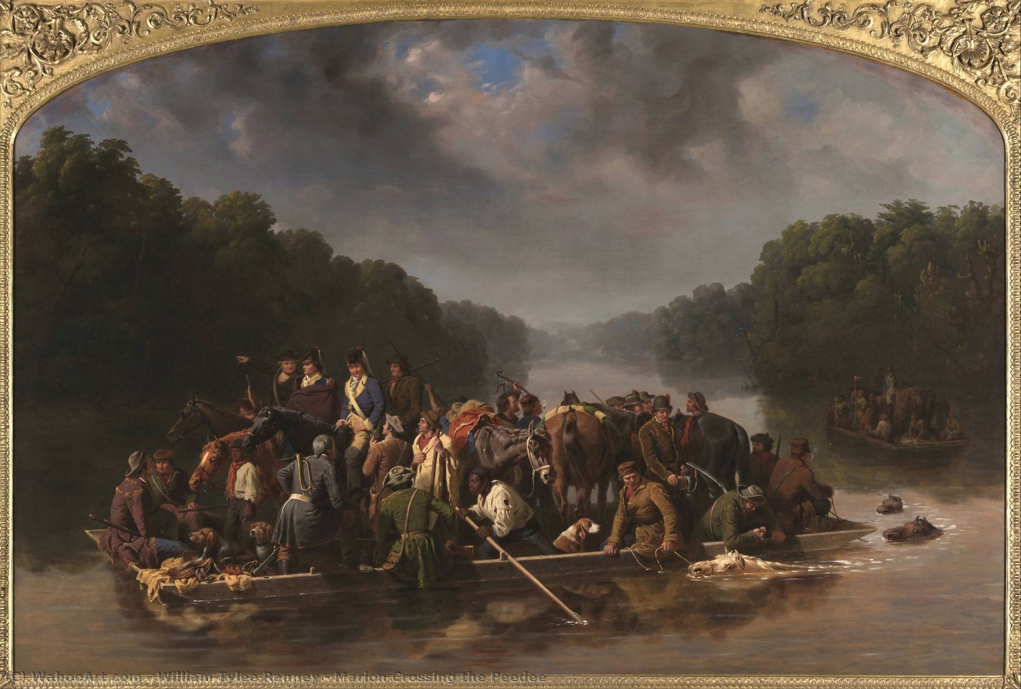 Obtener Reproducciones De Bellas Artes Marion cruzando el Peedee, 1850 ...