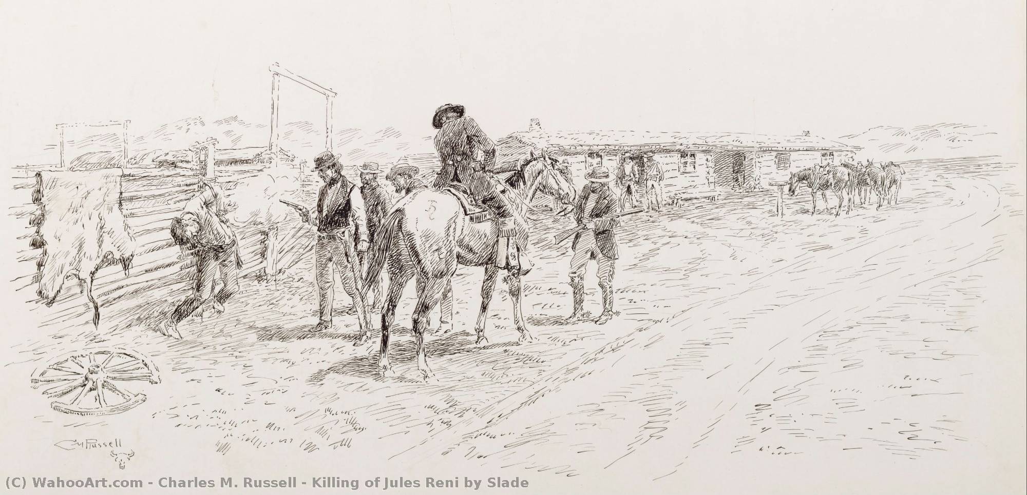 Buy Museum Art Reproductions Killing of Jules Reni by Slade, 1922 by ...