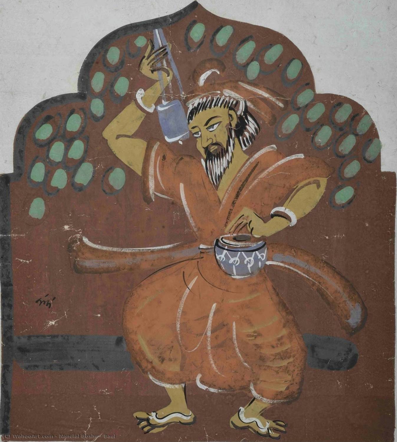 Purchase Oil Painting Replica Baul, 1937 by Nandlal Boshu (Inspired By ...