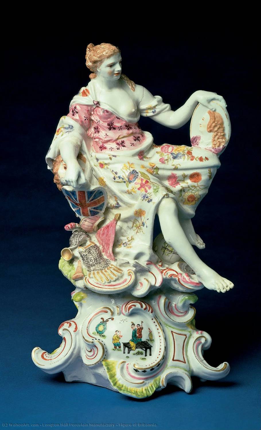 Artwork Replica Figure of Britannia, 1759 by Longton Hall Porcelain ...