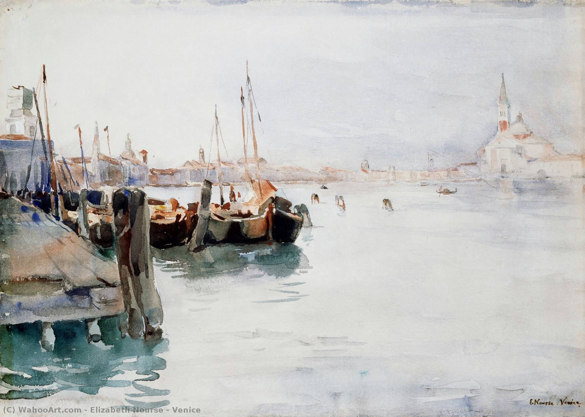 Reproducciones De Bellas Artes Venecia, 1891 de Elizabeth Nourse (1859 ...