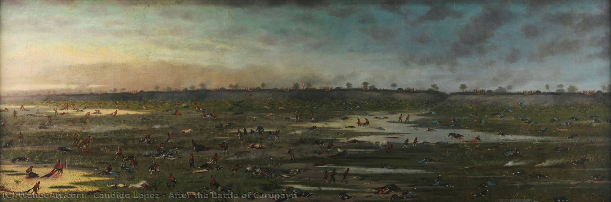 Grabados De Calidad Del Museo Después de la batalla de Curupayti, 1893 ...