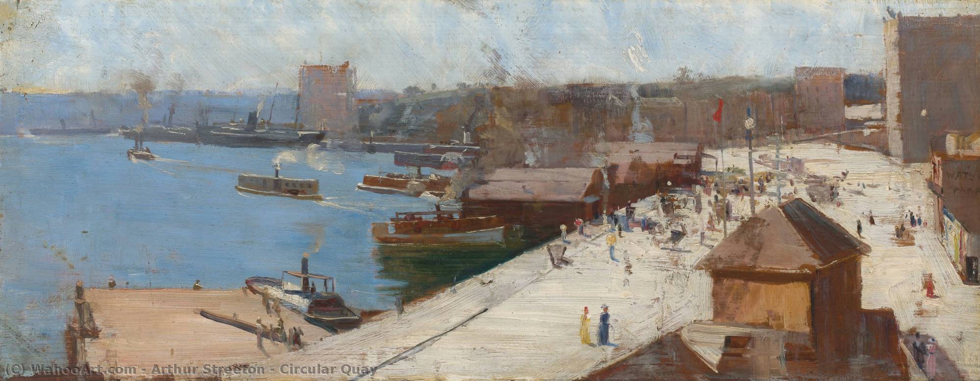 Reproducciones De Arte Del Museo Quay circular, 1892 de Arthur Streeton ...