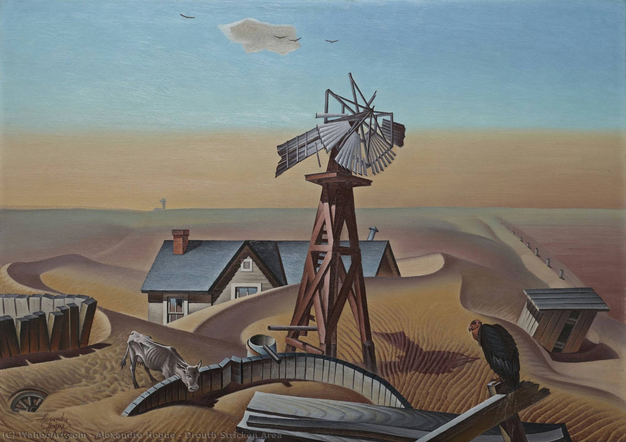 Grabados De Calidad Del Museo Drouth Stricken Area, 1934 de Alexandre ...