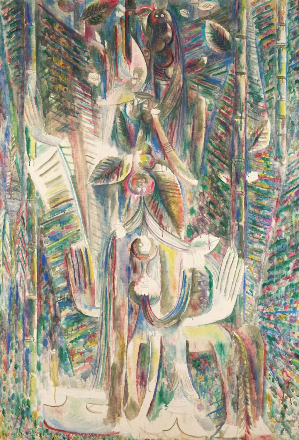 Reproducciones De Arte Omi Obini, 1943 de Wifredo Lam (Inspirado por ...