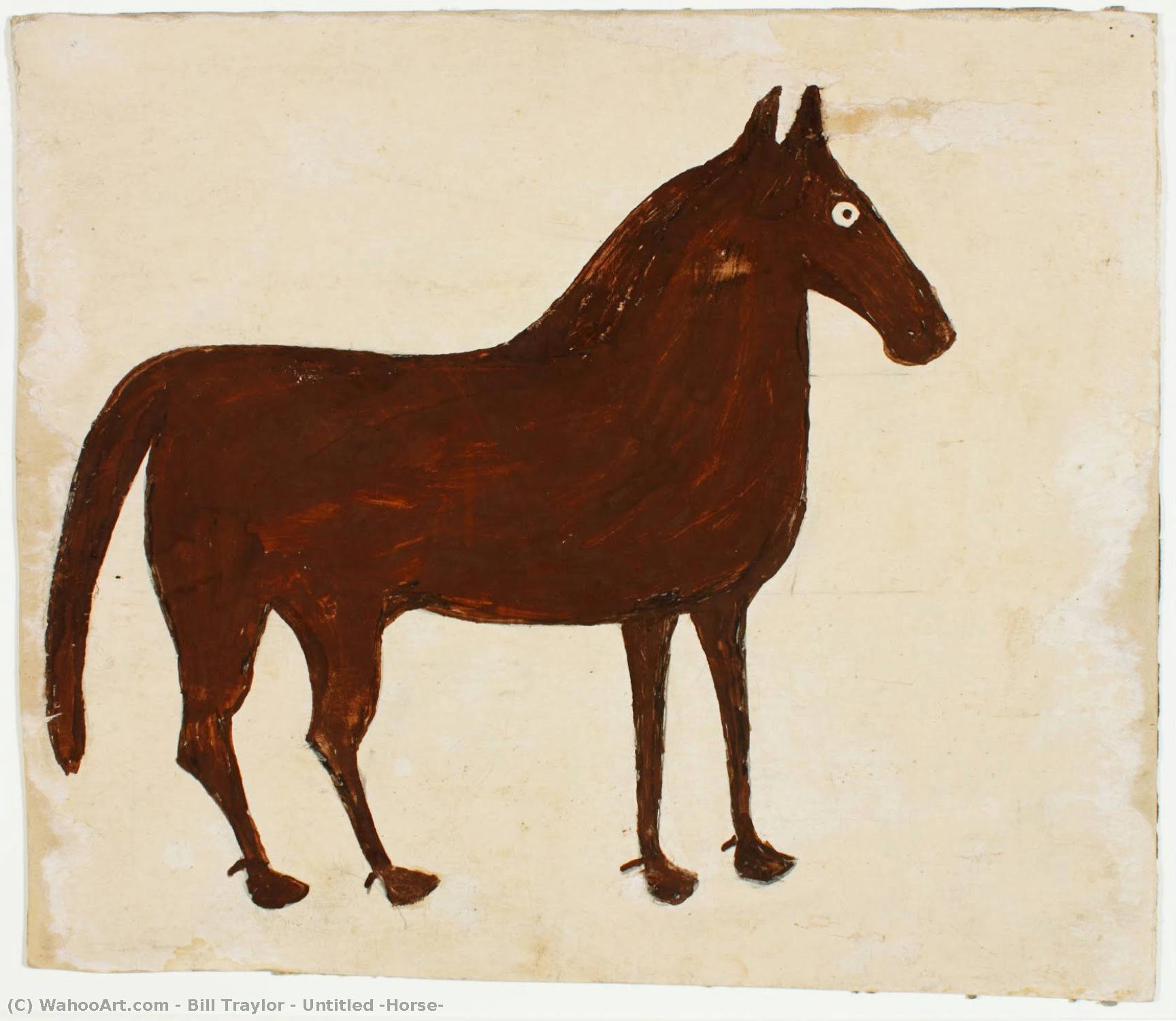 Obtener Grabados De Calidad Del Museo Untitled [Horse] de Bill Traylor ...