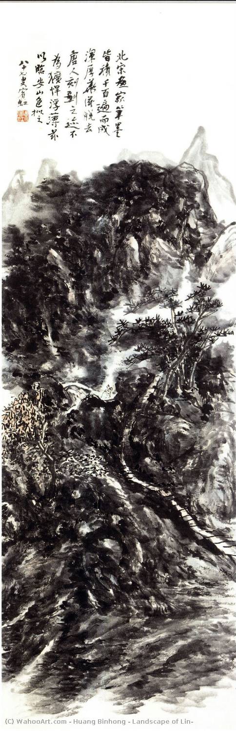 Reproducciones De Arte Del Museo Paisaje de Lin\ de Huang Binhong ...