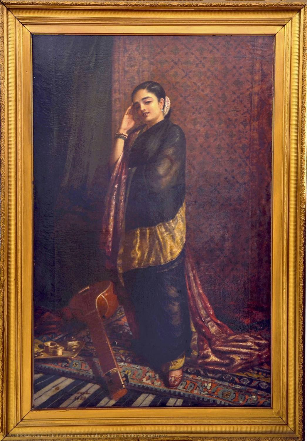 Get Art Reproductions Bombay Singer (Bombay Songstress), 1893 by Raja ...