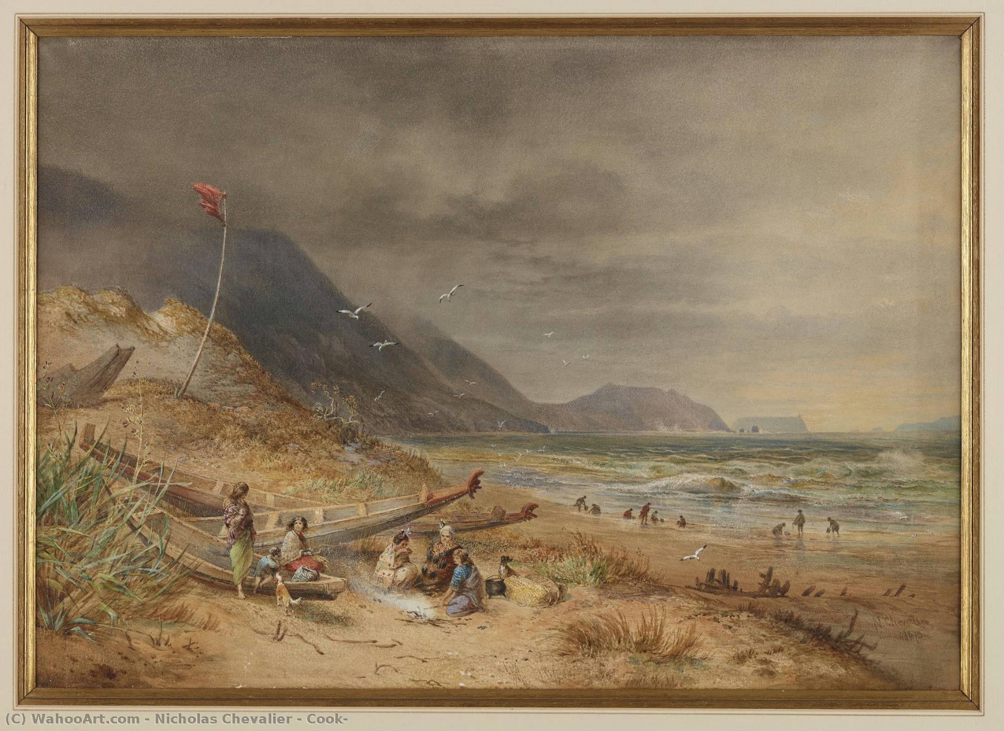 Grabados De Calidad Del Museo Cook\, 1875 de Nicholas Chevalier (1828 ...