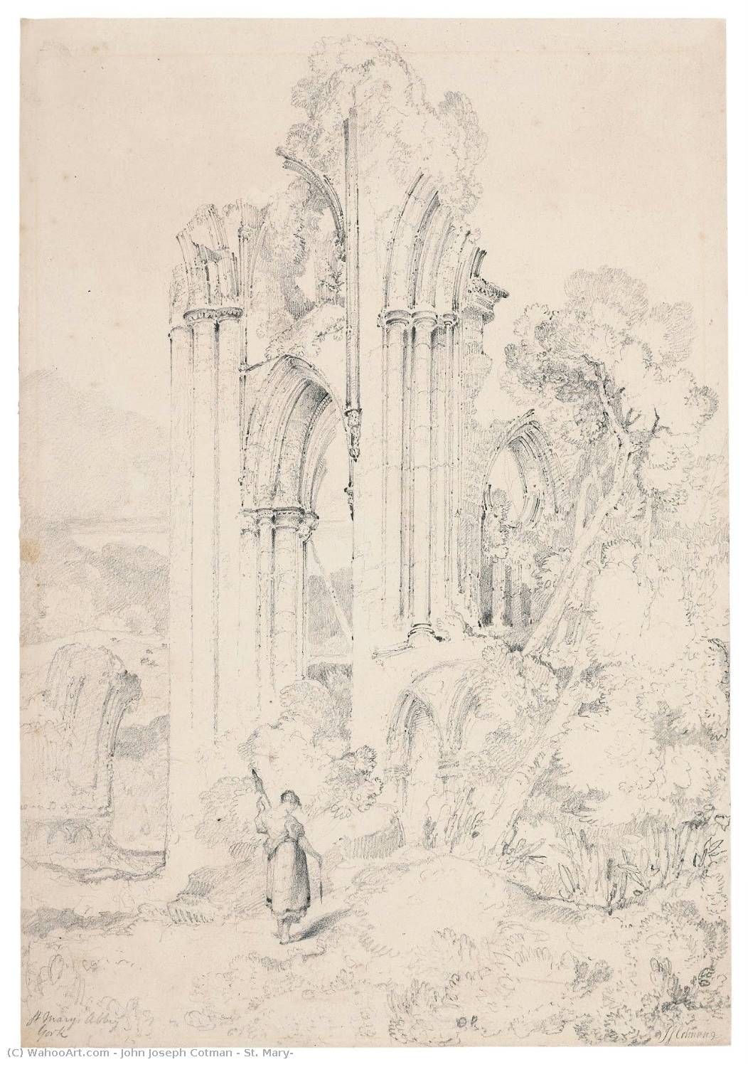 Get Art Reproductions St. Mary\, 1805 by John Joseph Cotman (1782-1842 ...
