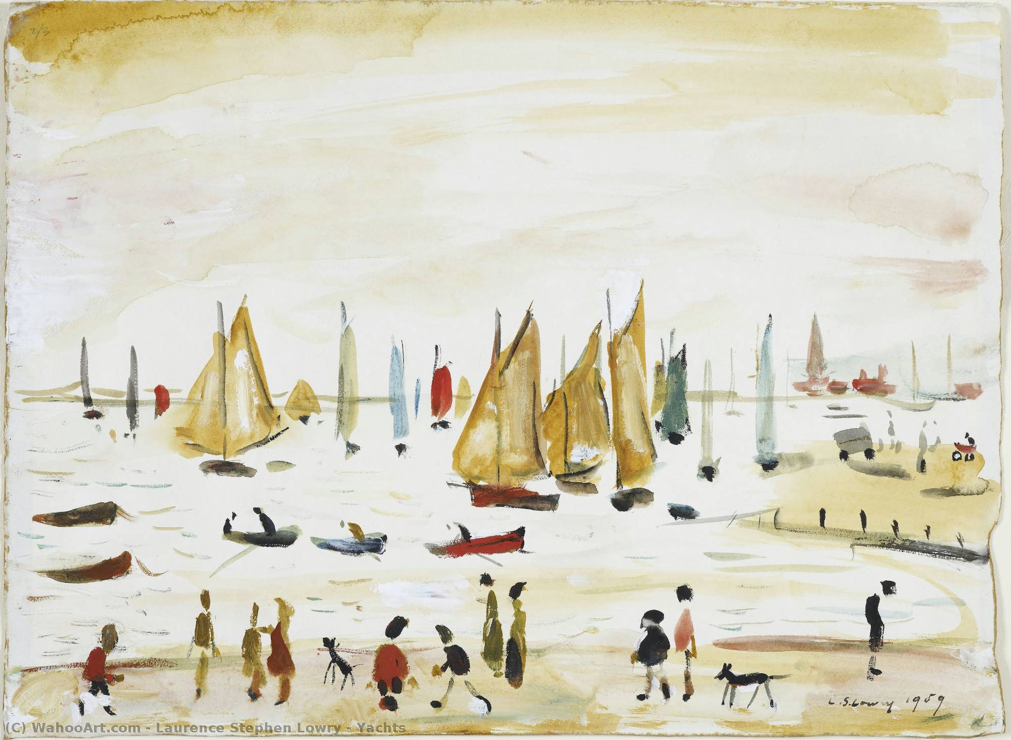 Reproductions De Peintures Yachts de Laurence Stephen Lowry (Inspiré ...