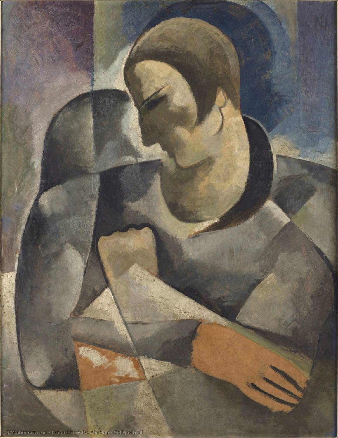 Paintings Reproductions Self-portrait, 1930 by Ismael Nery De Almeida ...