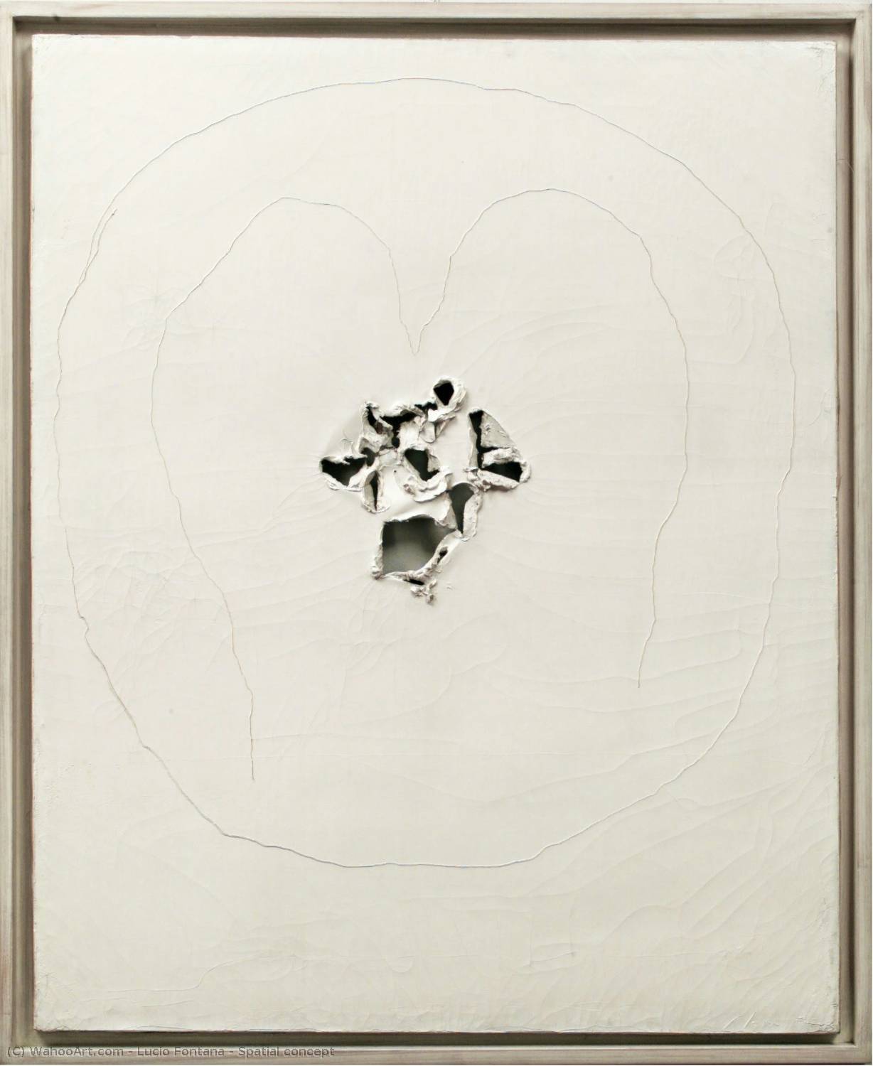 Get Paintings Reproductions Spatial concept by Lucio Fontana (Inspired ...