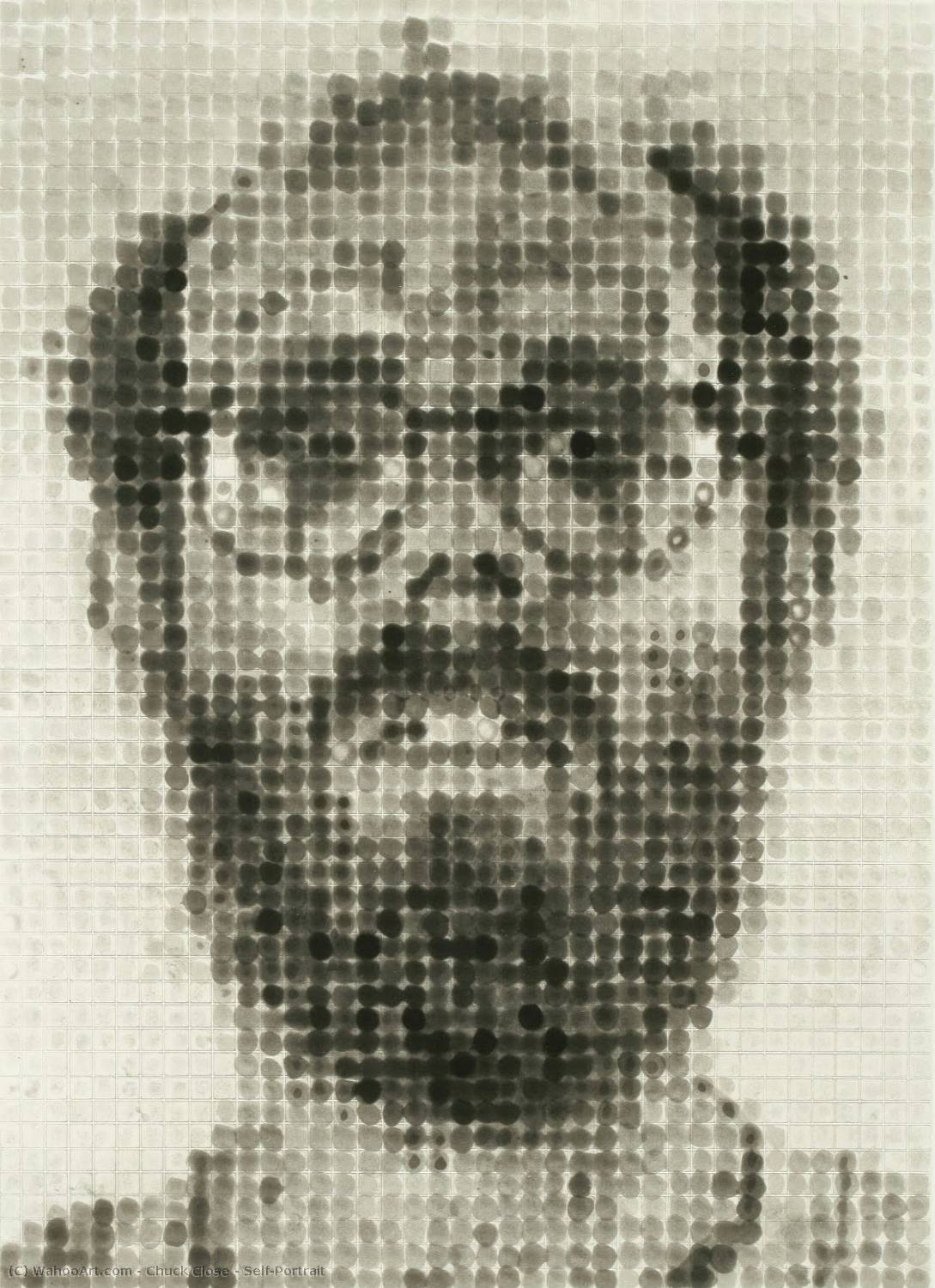 Self-Portrait, 1988 de Chuck Close Chuck Close | WahooArt.com