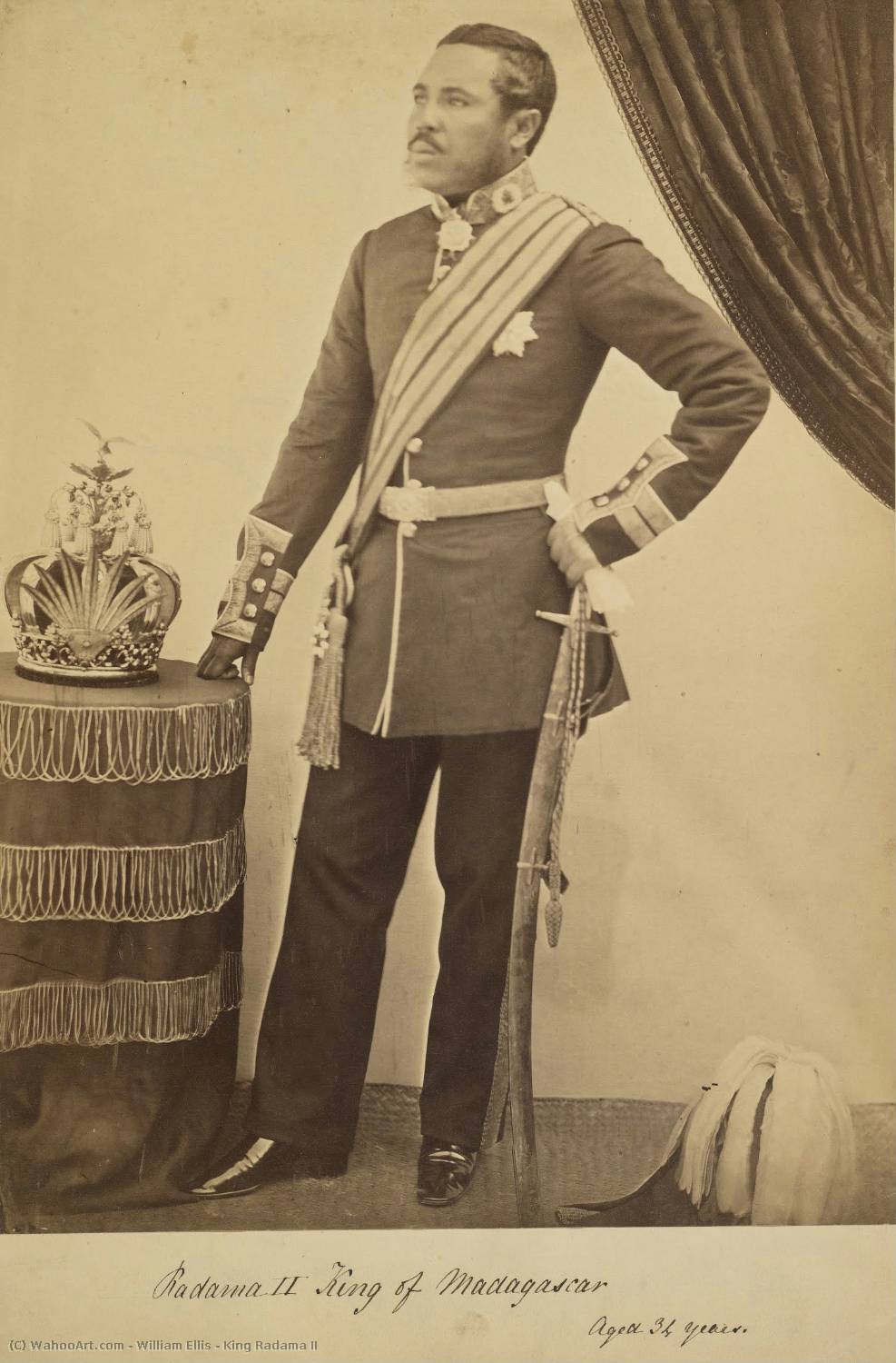 Buy Museum Art Reproductions King Radama II by William Ellis (1756-1785 ...