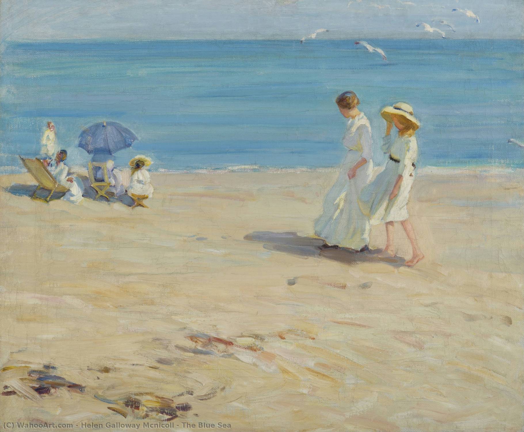 Pedir Reproducciones De Arte El Mar Azul, 1914 de Helen Galloway ...
