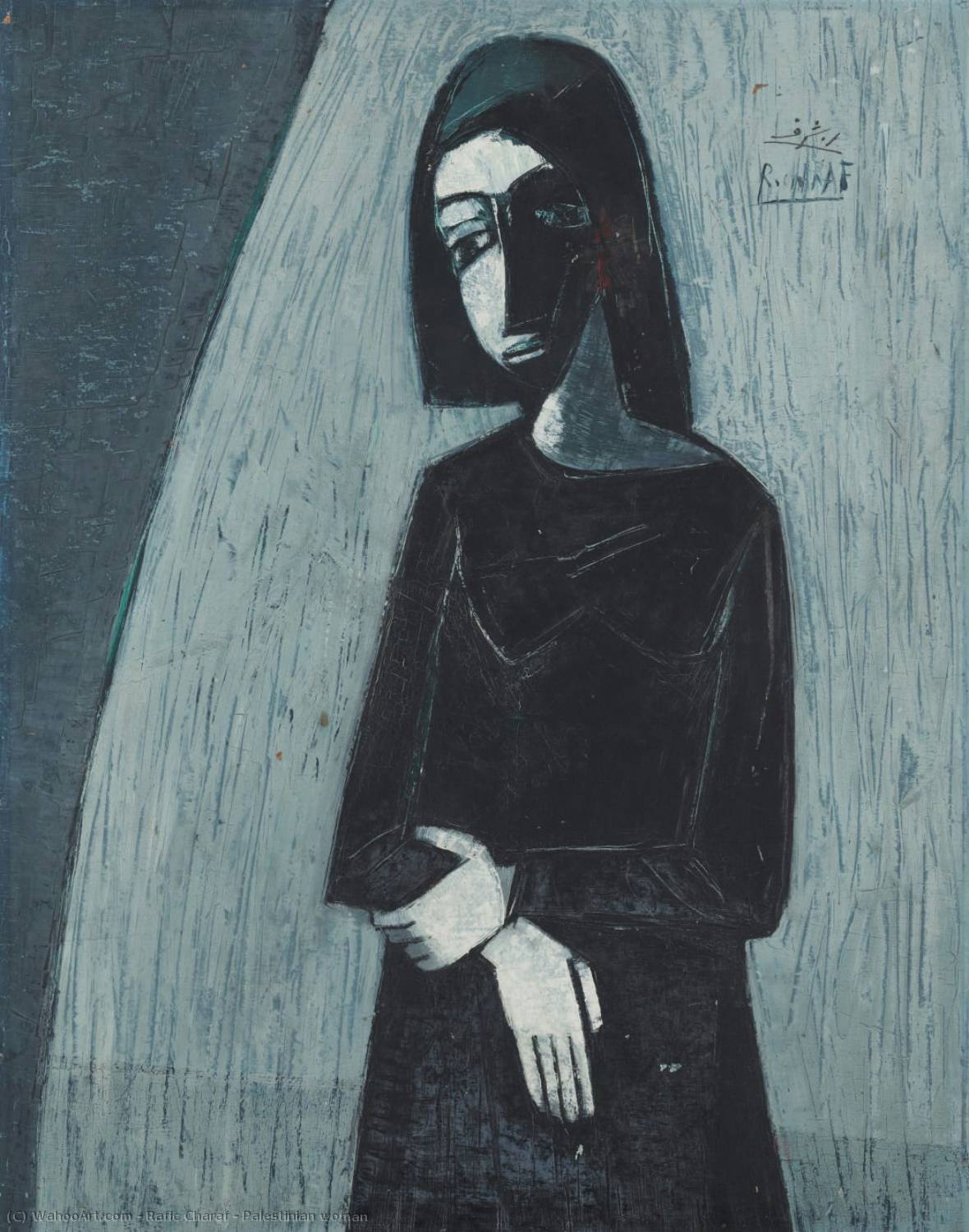 Palestinian woman by Rafic Charaf (1932-2003, Lebanon) Rafic Charaf ...