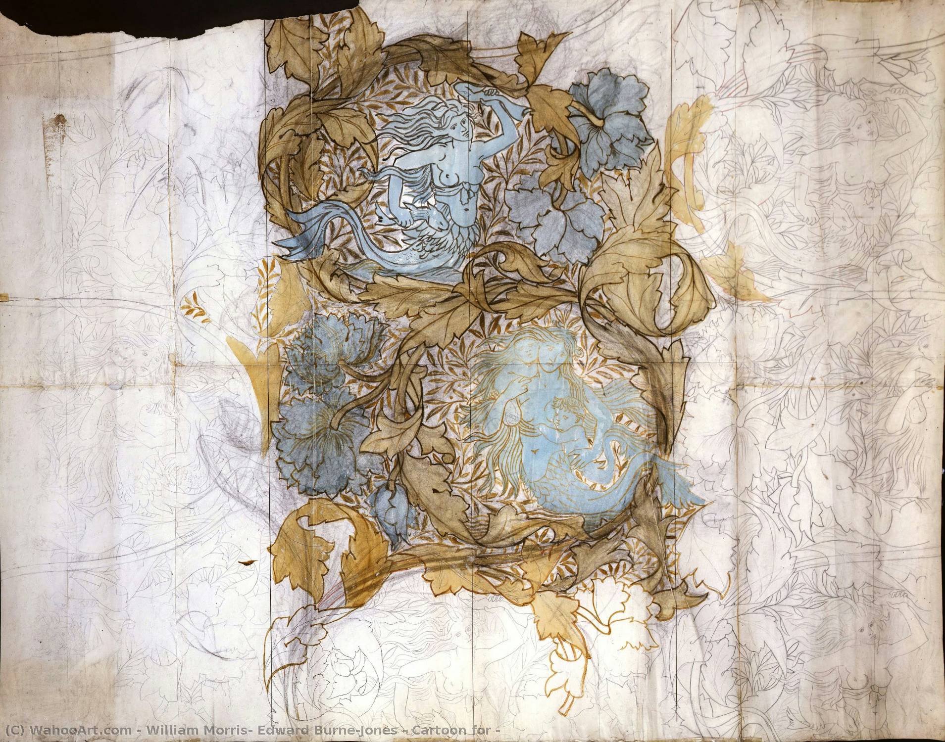 Buy Museum Art Reproductions Cartoon for \, 1880 by William Morris ...