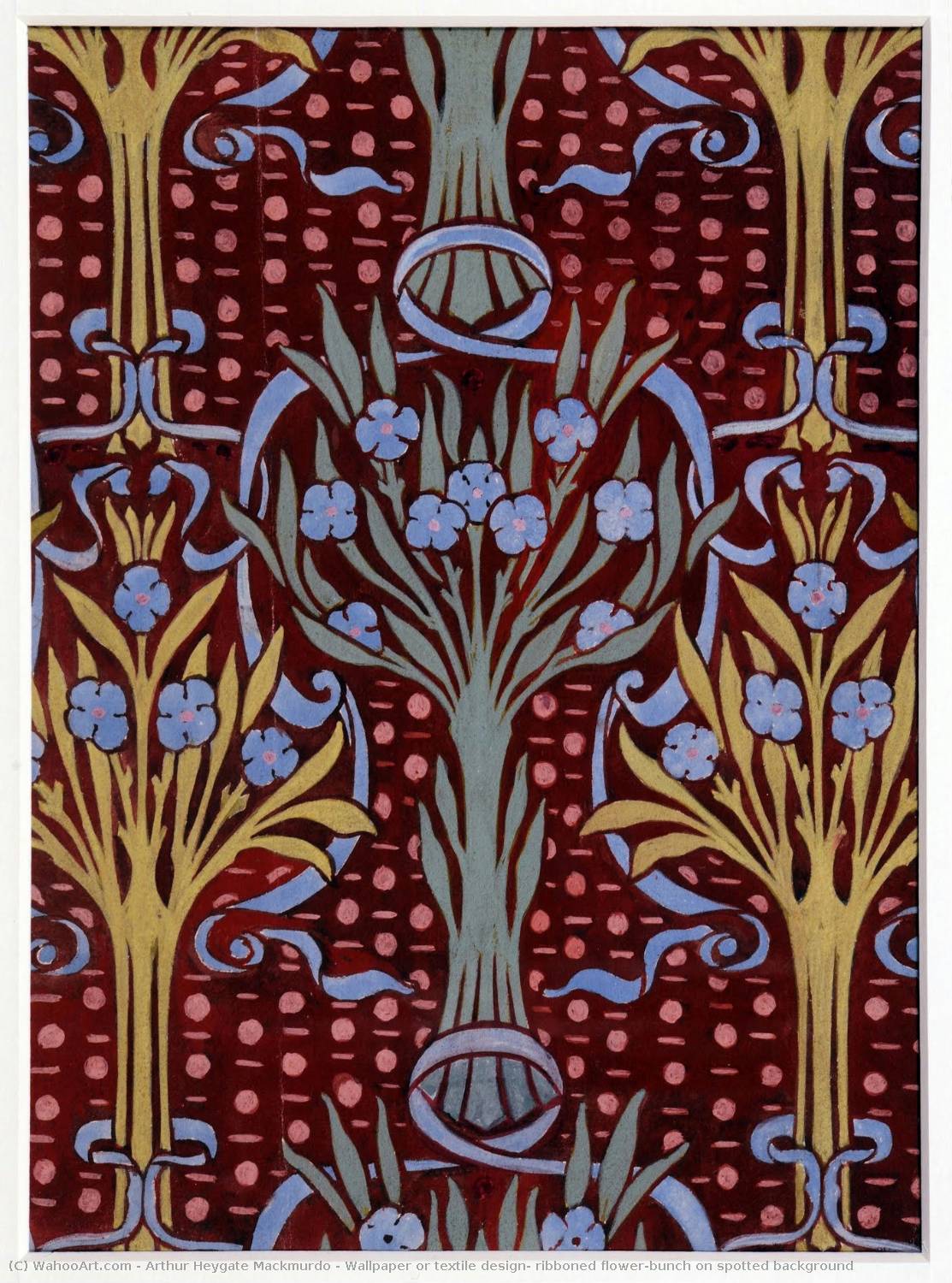 Achat Réplique De Peinture Papier peint ou textile design, bouton-fleur ...