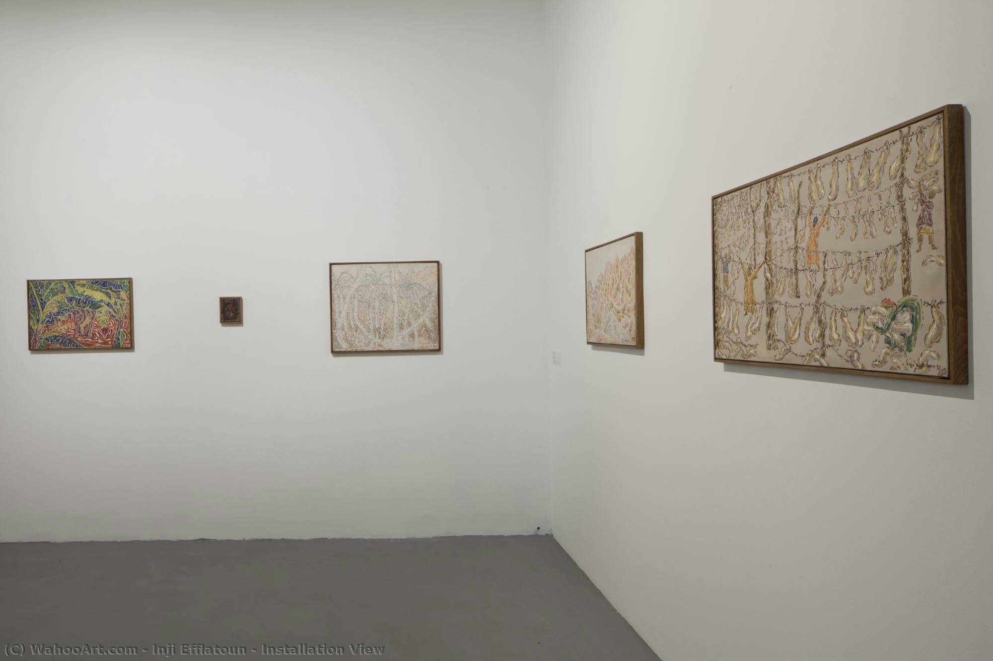 Artwork Replica Installation View, 1975 by Inji Efflatoun (Inspired By ...