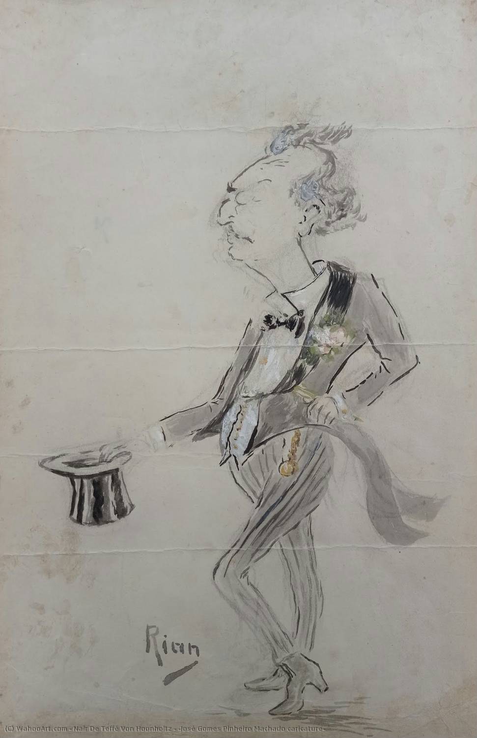 Comprar Reproducciones De Arte Del Museo [José Gomes Pinheiro Machado caricatura] de Nair De ...