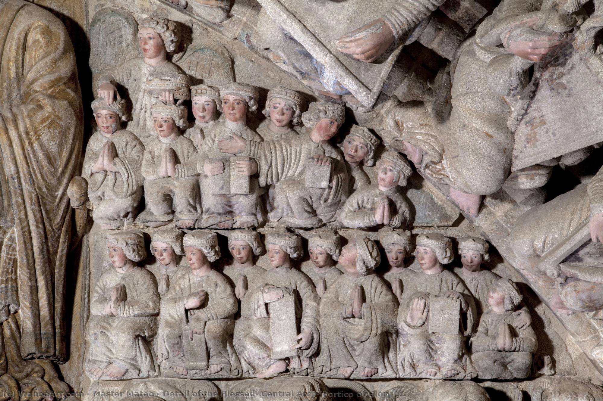 Order Artwork Replica Detail of the Blessed, Central Arch, Portico of ...