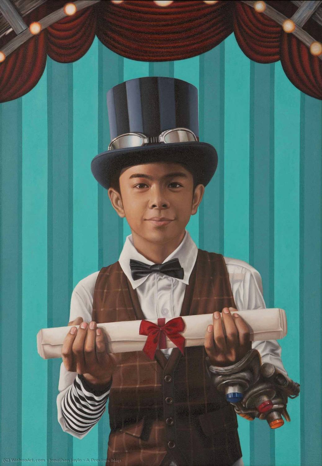 Un mapa precioso de Jonathan Jaylo Jonathan Jaylo | WahooArt.com