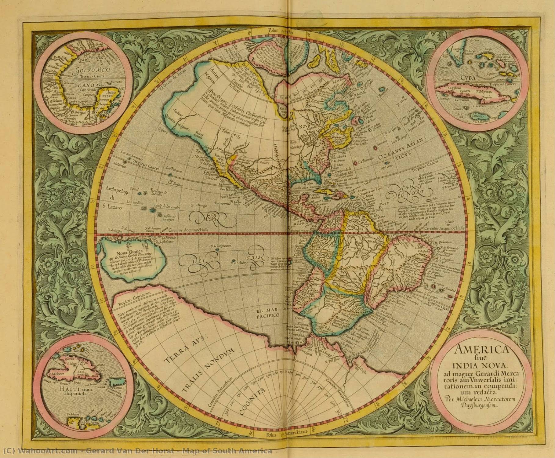 Map of South America by Gerard Van Der Horst Gerard Van Der Horst ...