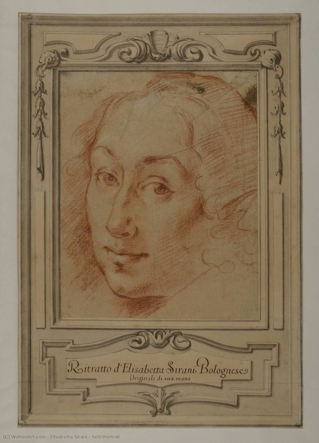 Ordem Reproduções De Arte Auto-retrato, 1664 por Elisabetta Sirani ...