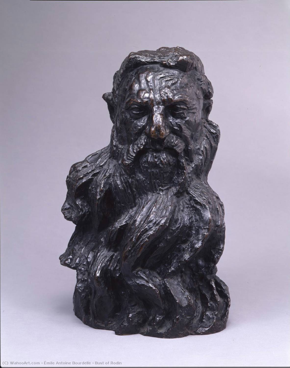 Get Paintings Reproductions Bust of Rodin by Émile Antoine Bourdelle (1861-1929) | WahooArt.com