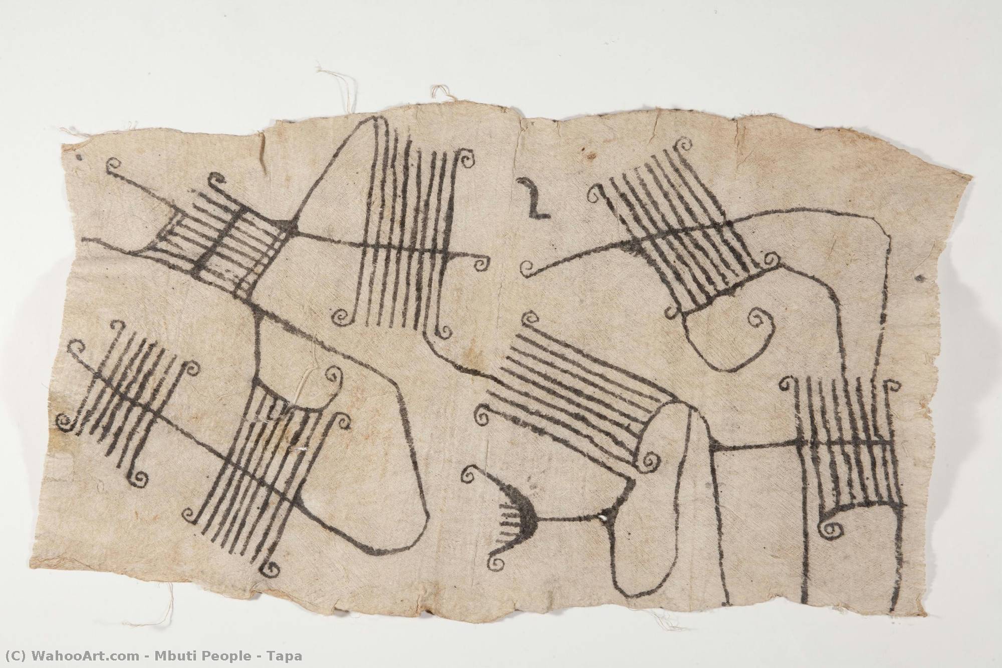 Tapa by Mbuti People Mbuti People | WahooArt.com