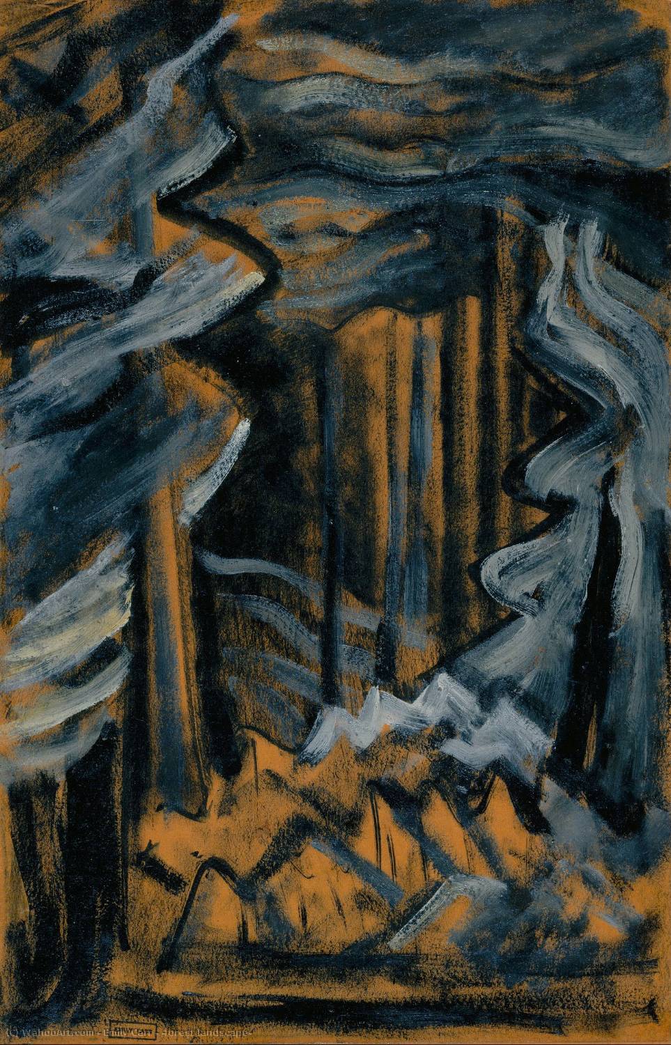 Art Reproductions (forest landscape) by Emily Carr (1871-1945, Canada ...