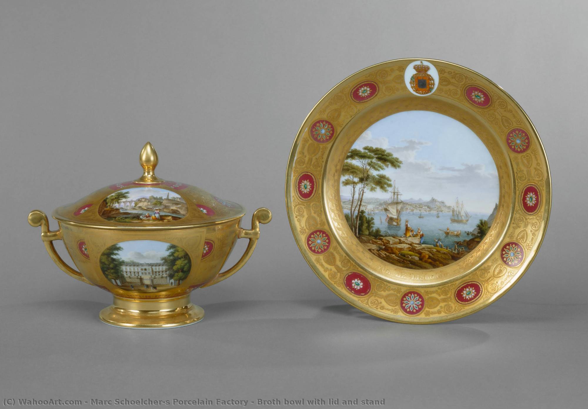 Order Artwork Replica Broth bowl with lid and stand by Marc Schoelcher ...