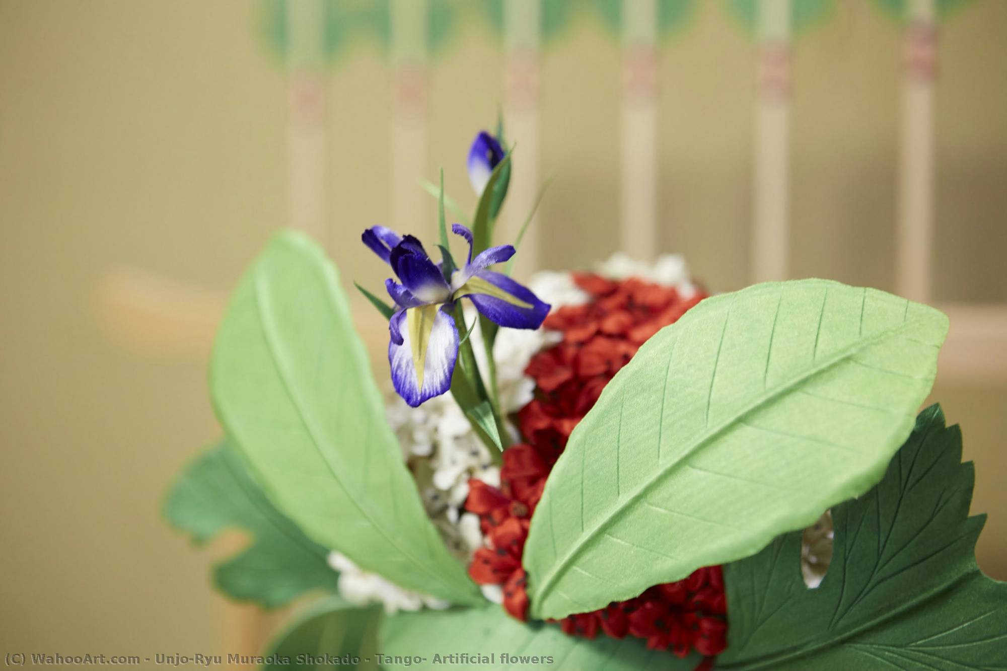 Tango, Artificial flowers by Unjo-Ryu Muraoka Shokado Unjo-Ryu Muraoka ...