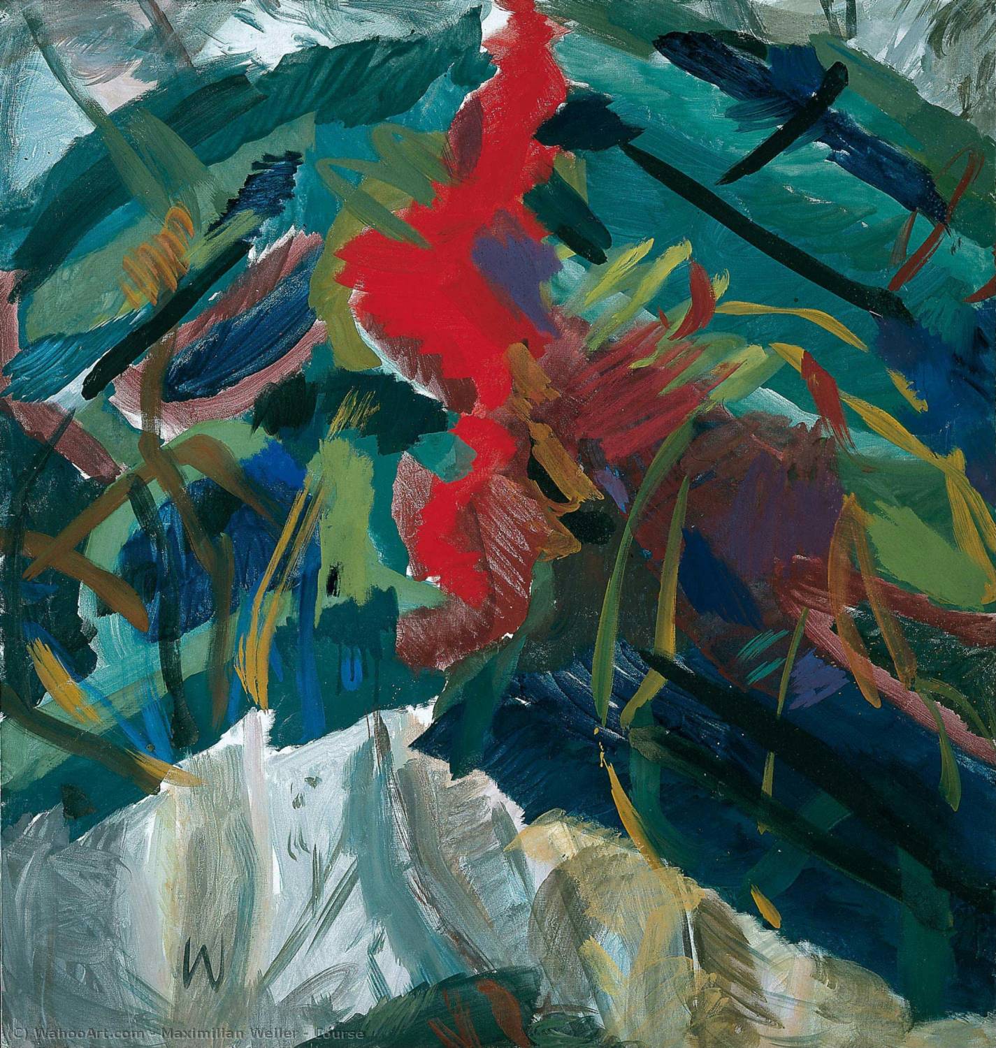 Course, 1961 by Maximilian Weiler (1910-2001, Austria) Maximilian ...