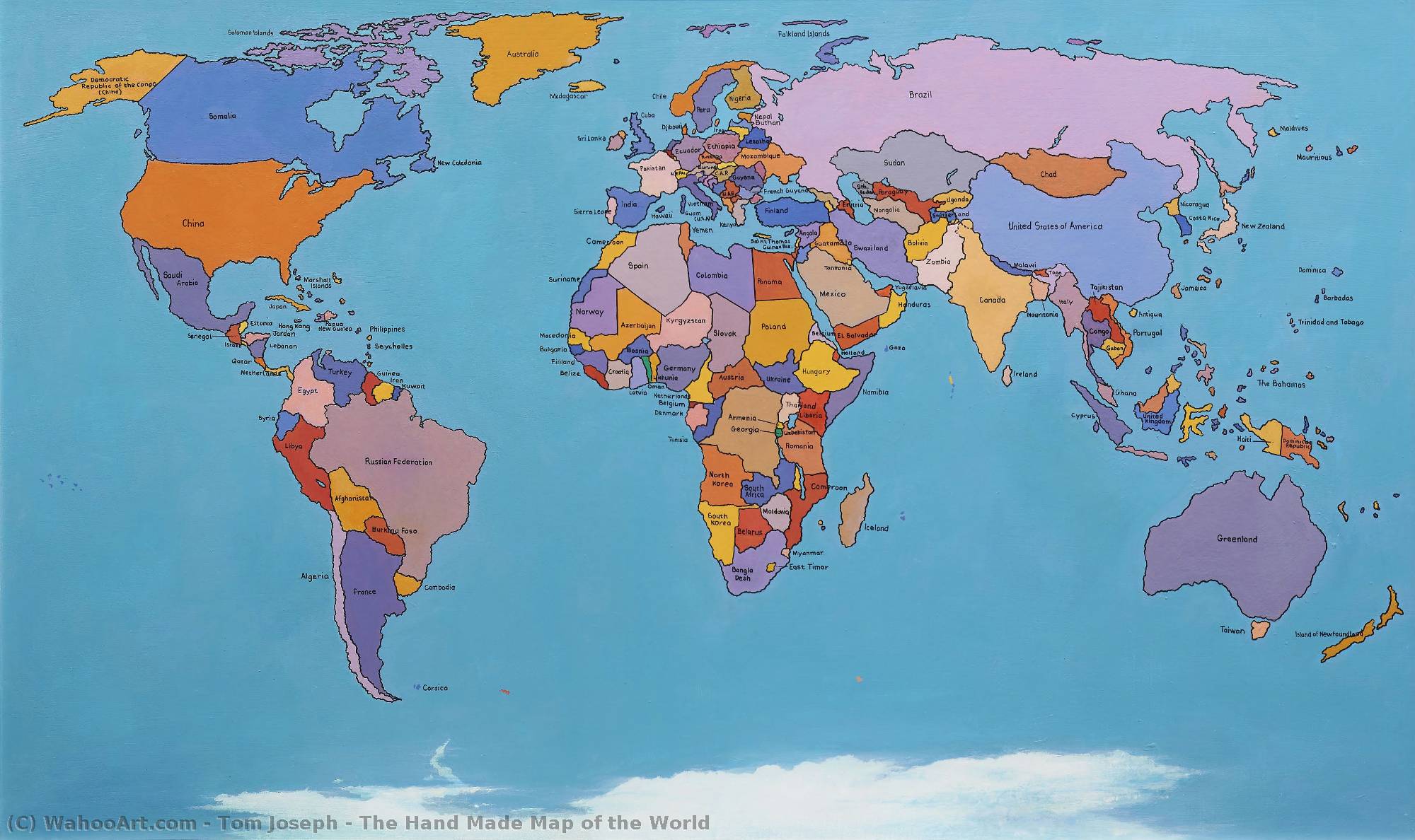 The Hand Made Map of the World, 2013 by Tom Joseph Tom Joseph ...