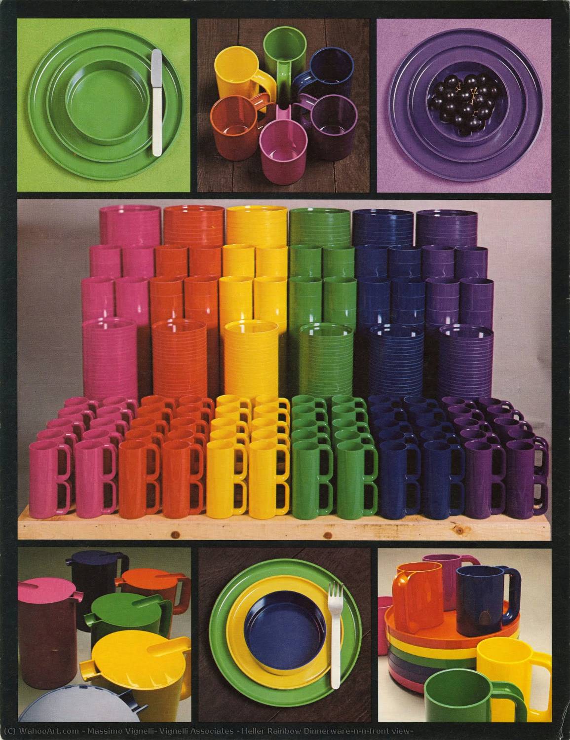 Heller Rainbow Dinnerware\n\n[Vista principal], 1978 de Massimo ...