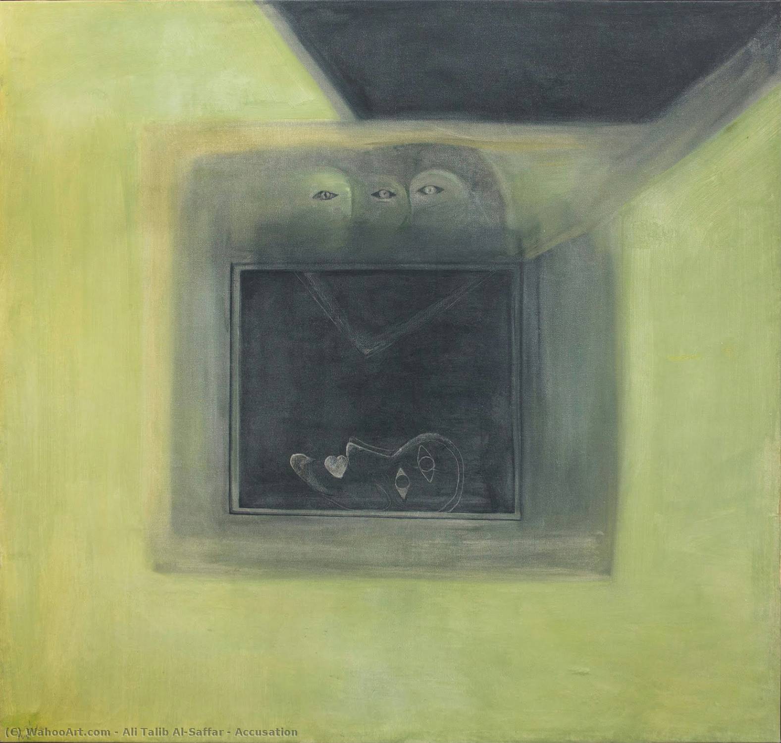 Acusação, 1974 por Ali Talib Al-Saffar Ali Talib Al-Saffar | WahooArt.com