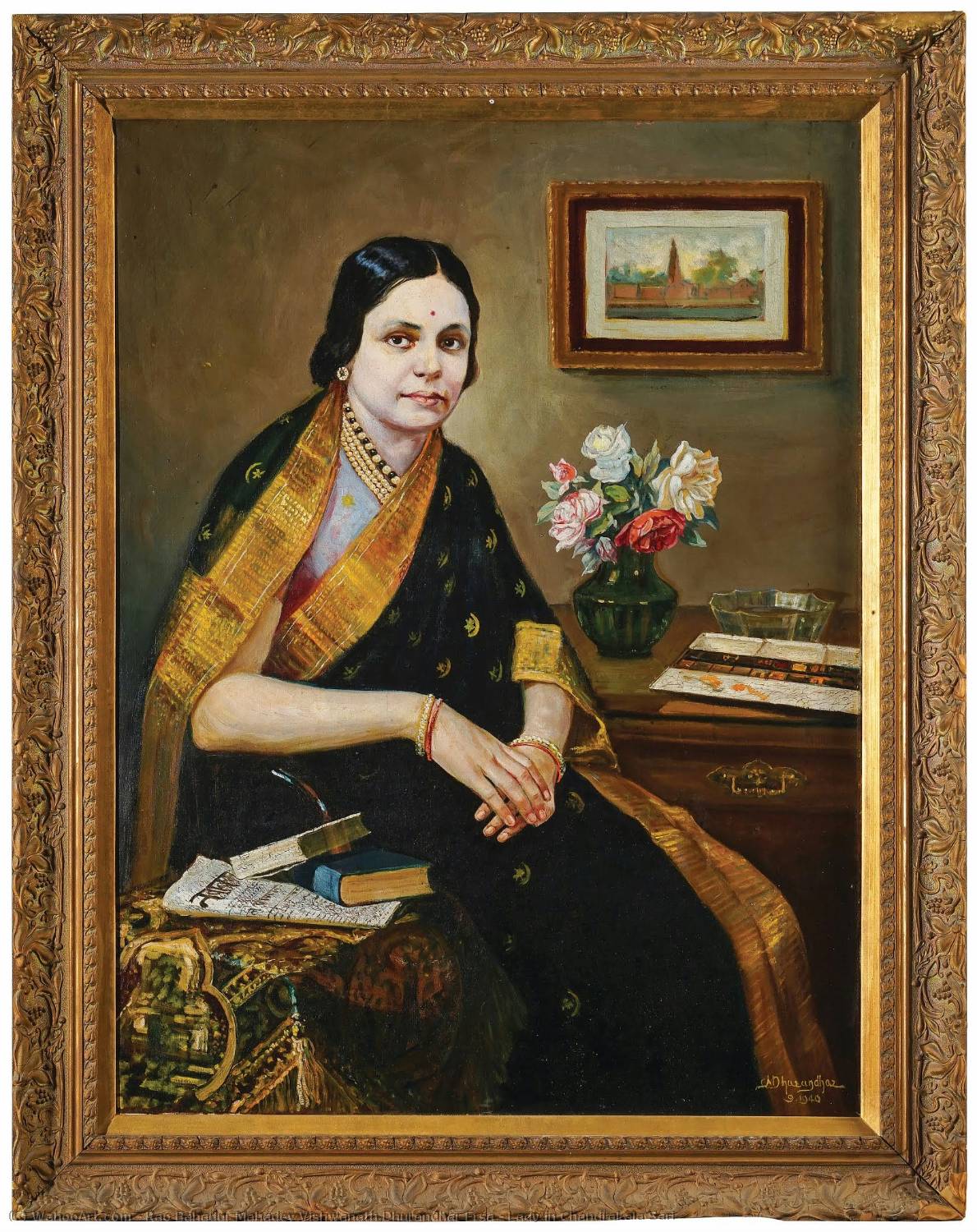 Reproducciones De Pinturas Lady in Chandrakala Sari, 1900 de Rao ...