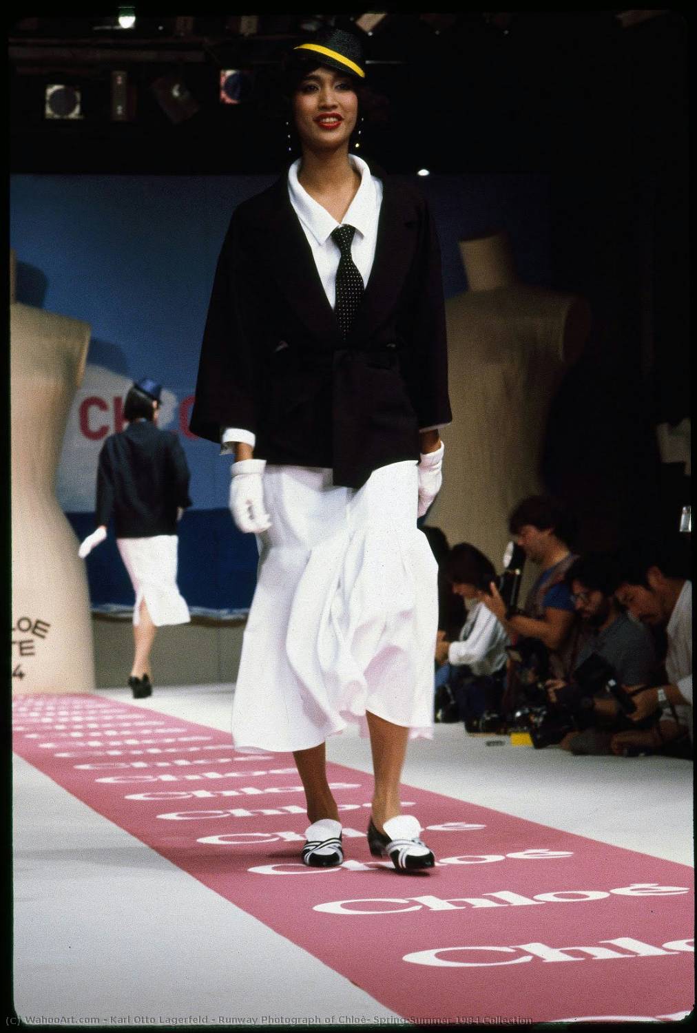 Runway Photograph of Chloé, Spring/Summer 1984 Collection, 1984 by Karl Otto Lagerfeld (1933 ...