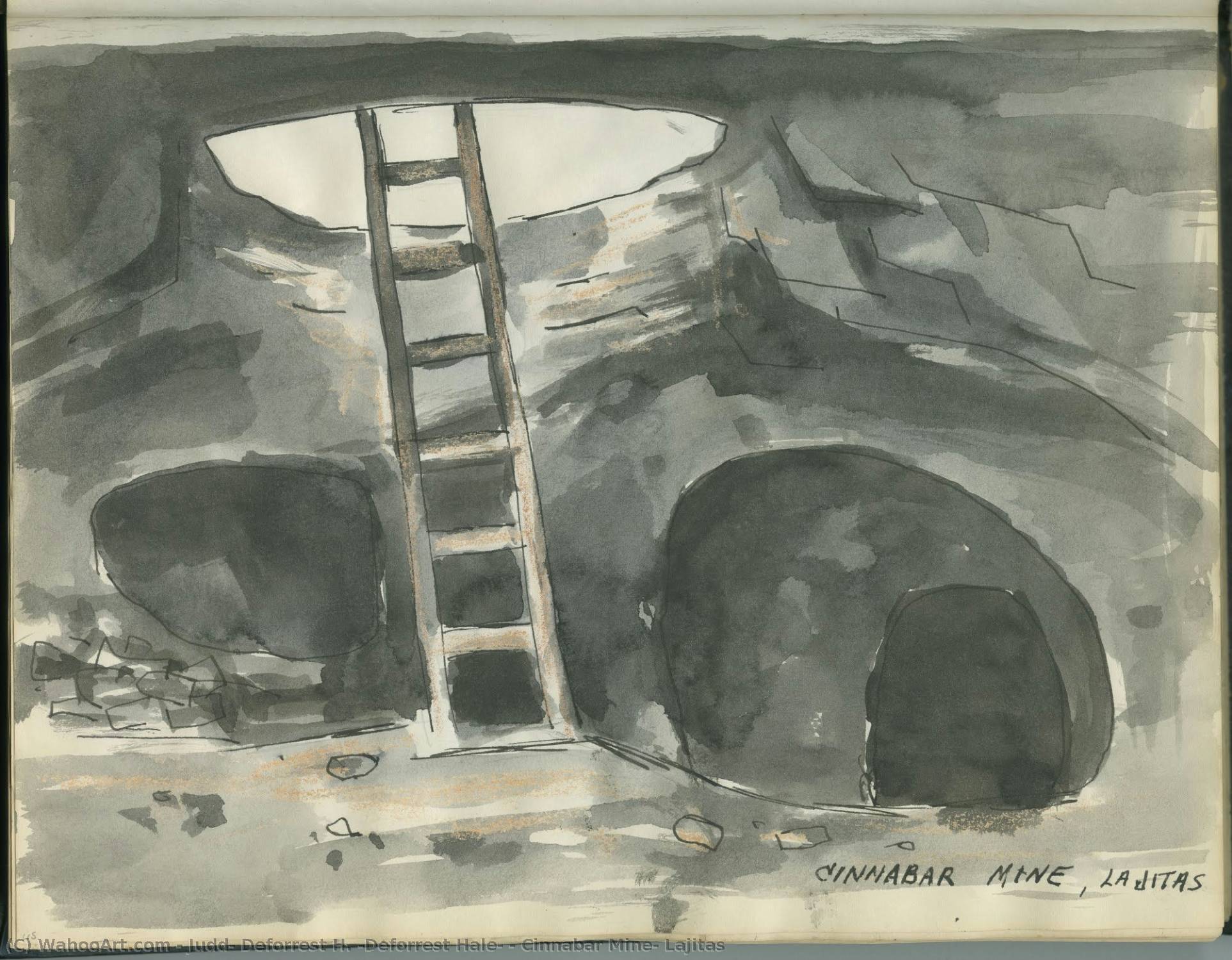 Get Paintings Reproductions Cinnabar Mine, Lajitas, 1970 by Judd ...