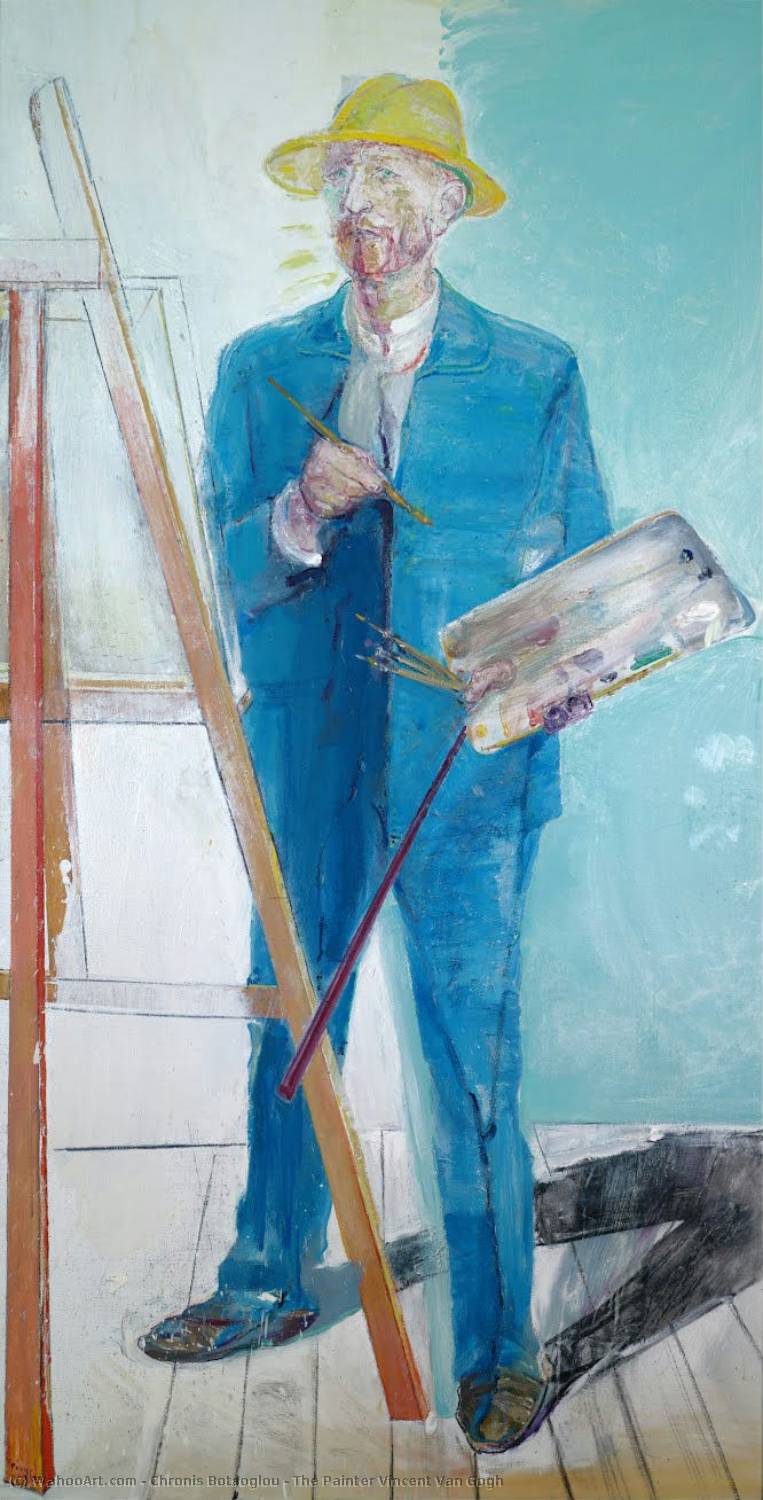 o pintor Vincent Van Gogh, 2003 por Chronis Botsoglou (1941-2022 ...