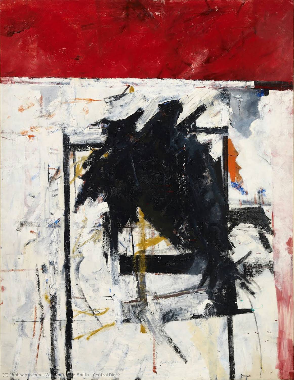 Museum Art Reproductions Central Black, 1956 by William Ronald Smith ...