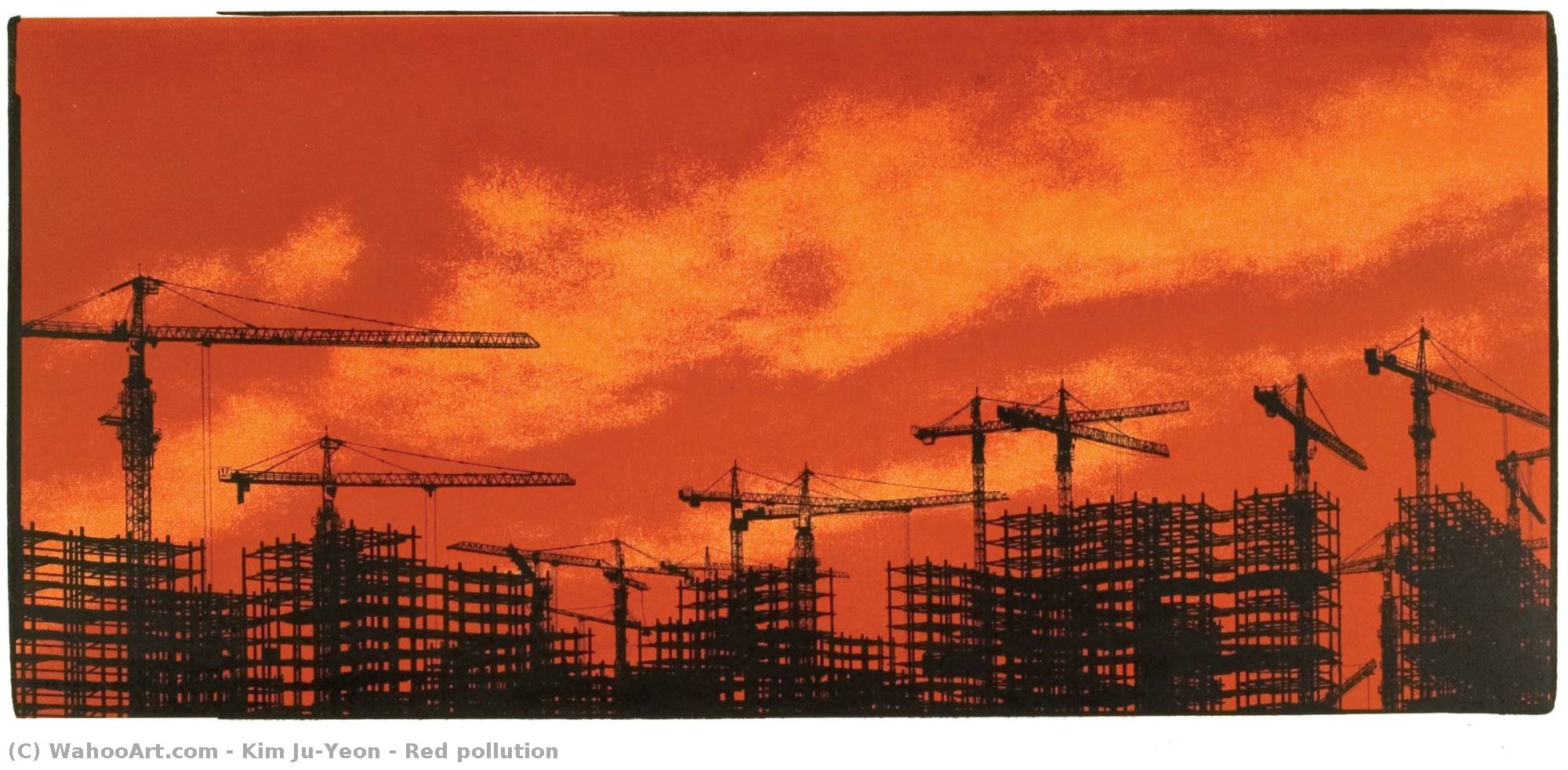 Contaminación roja de Kim Ju-Yeon Kim Ju-Yeon | WahooArt.com