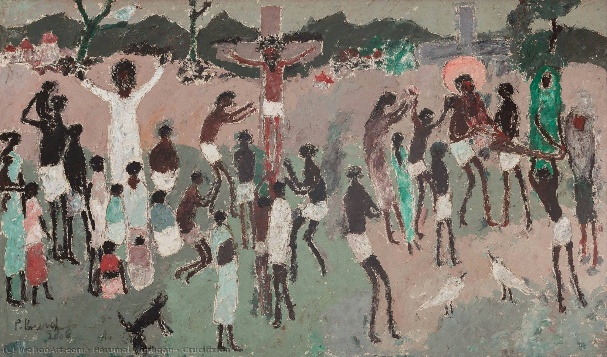 Crucifixion, 2008 by Perumal Murugan Perumal Murugan | WahooArt.com