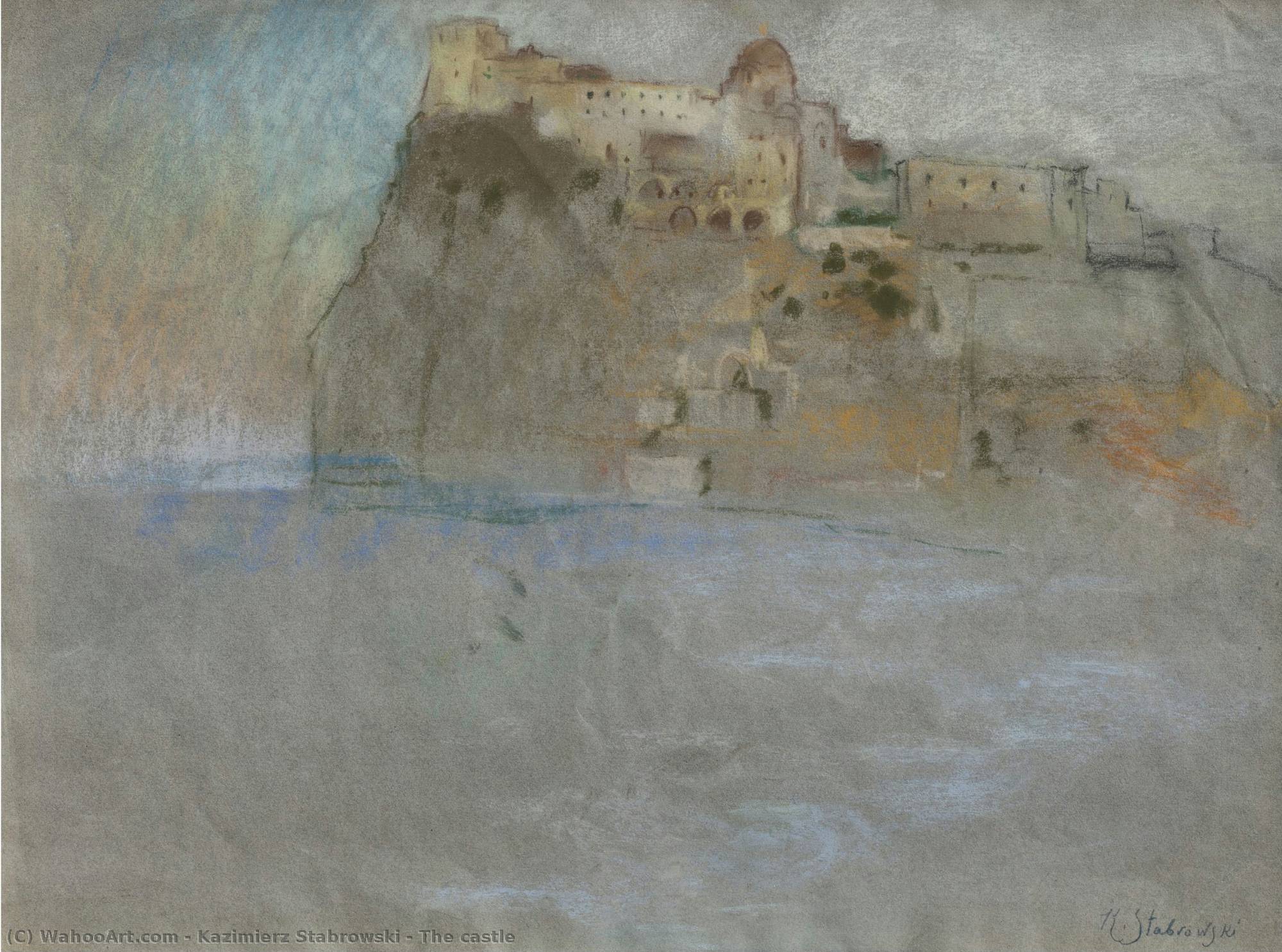 Buy Museum Art Reproductions The castle, 1900 by Kazimierz Stabrowski ...