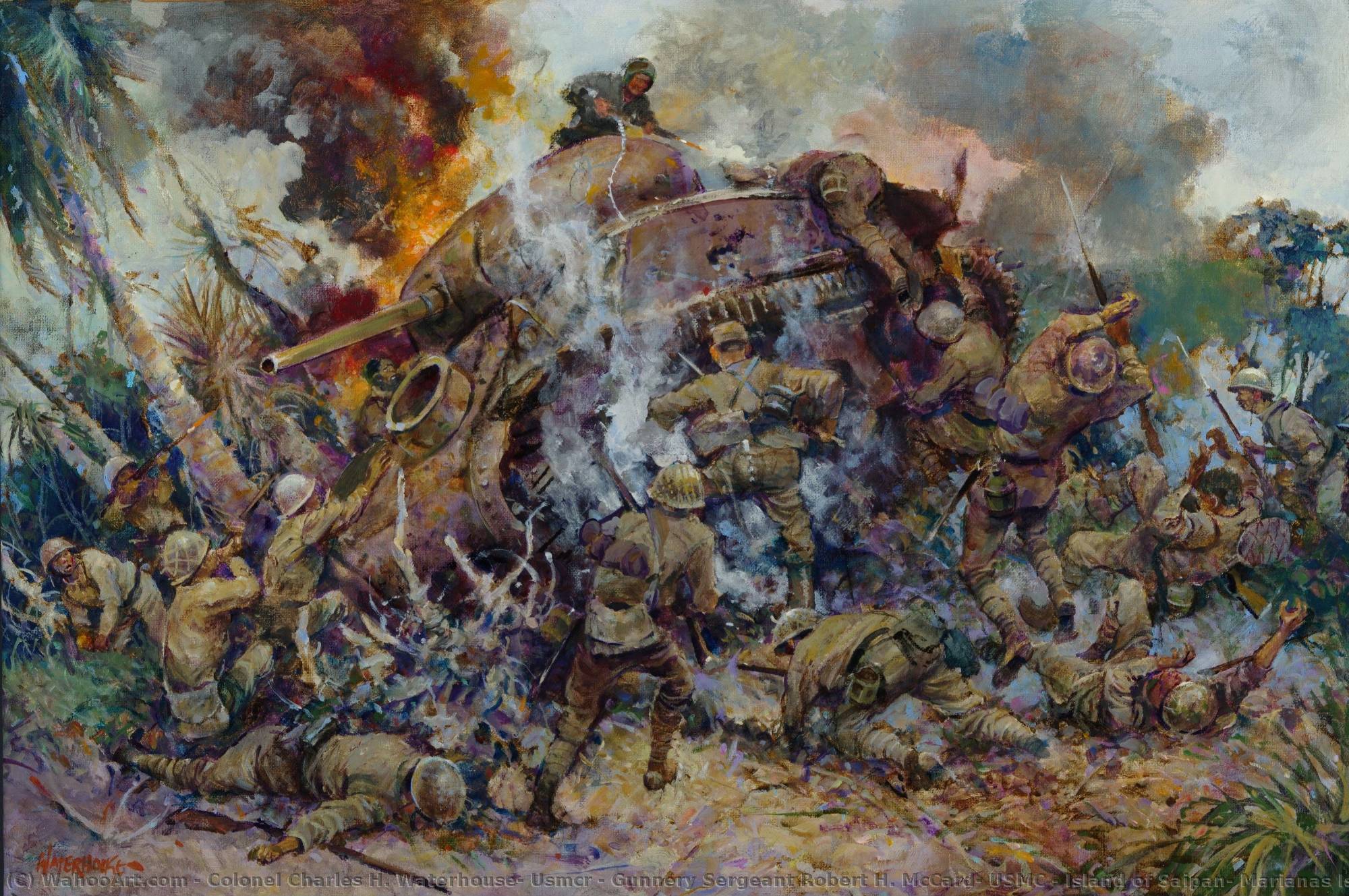 Gunnery Sergeant Robert H. McCard, USMC - Island of Saipan, Marianas ...