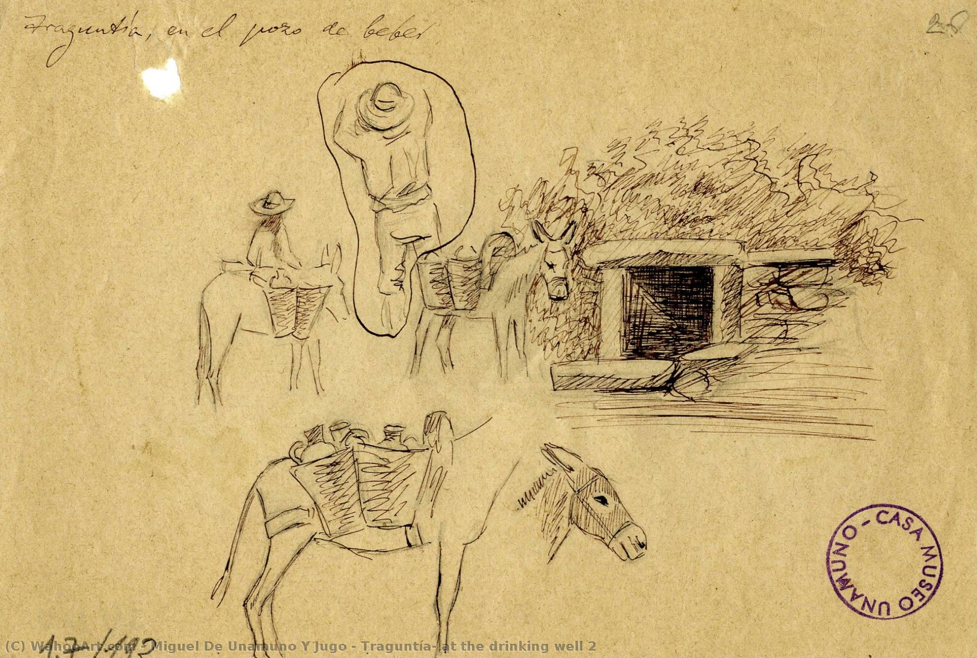 Comprar Reproducciones De Arte Del Museo Traguntía, en el pozo de beber 2 de Miguel De Unamuno Y ...