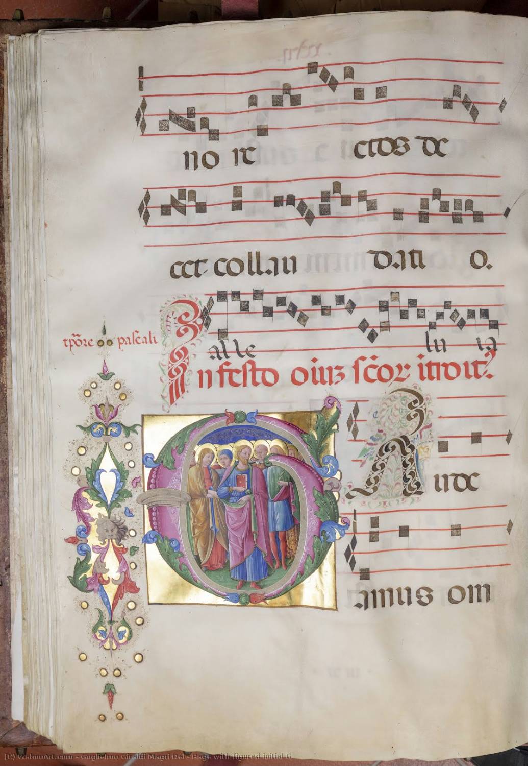 Page with figured initial G by Guglielmo Giraldi Magri Del Guglielmo ...