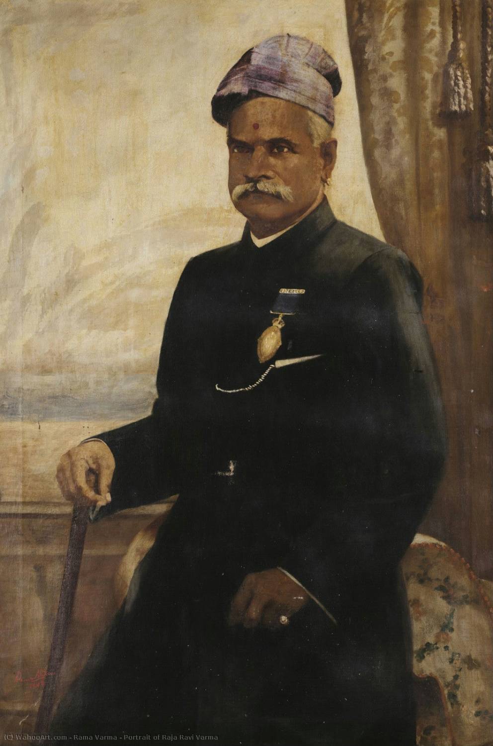 Retrato de Raja Ravi Varma, 1948 de Rama Varma Rama Varma | WahooArt.com